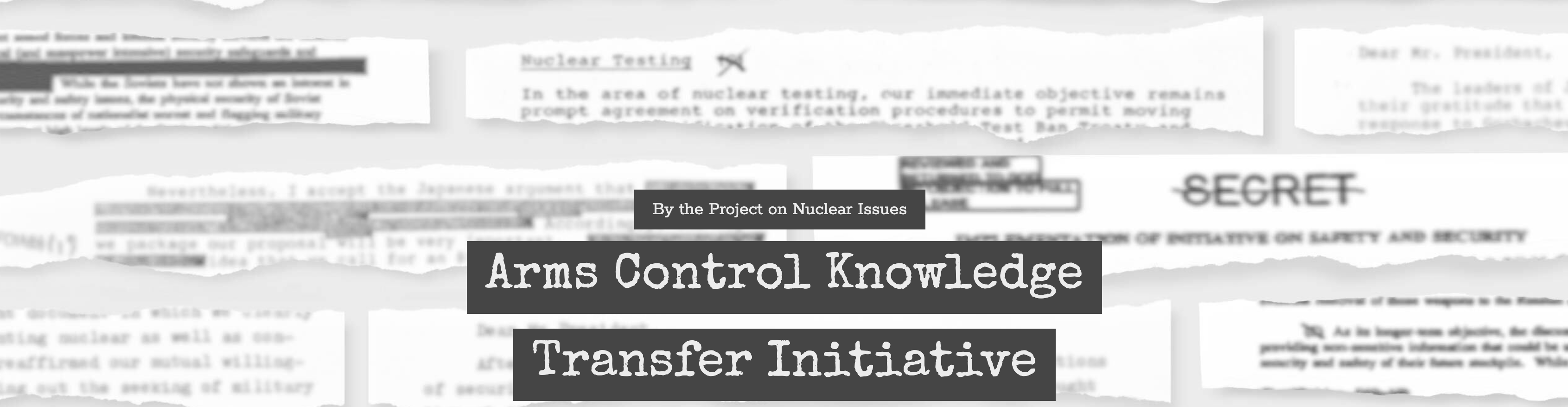 The Arms Control Knowledge Transfer Initiative - Nuclear Network